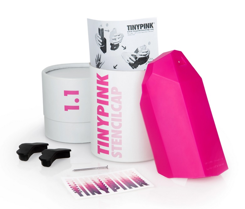 Tiny Pink Stencil Cap :: GRAFF SHOP